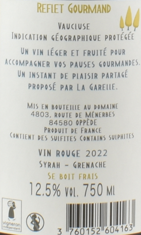 Reflet Gourmand Rouge 2022